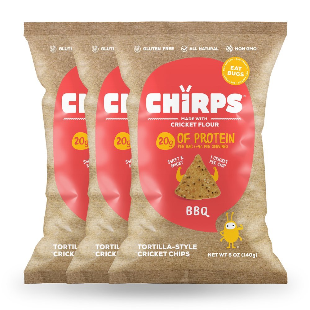 Amazon.com: Chirps Cricket Flour Chips - 5oz. (Pack of 3) (Sea Salt)