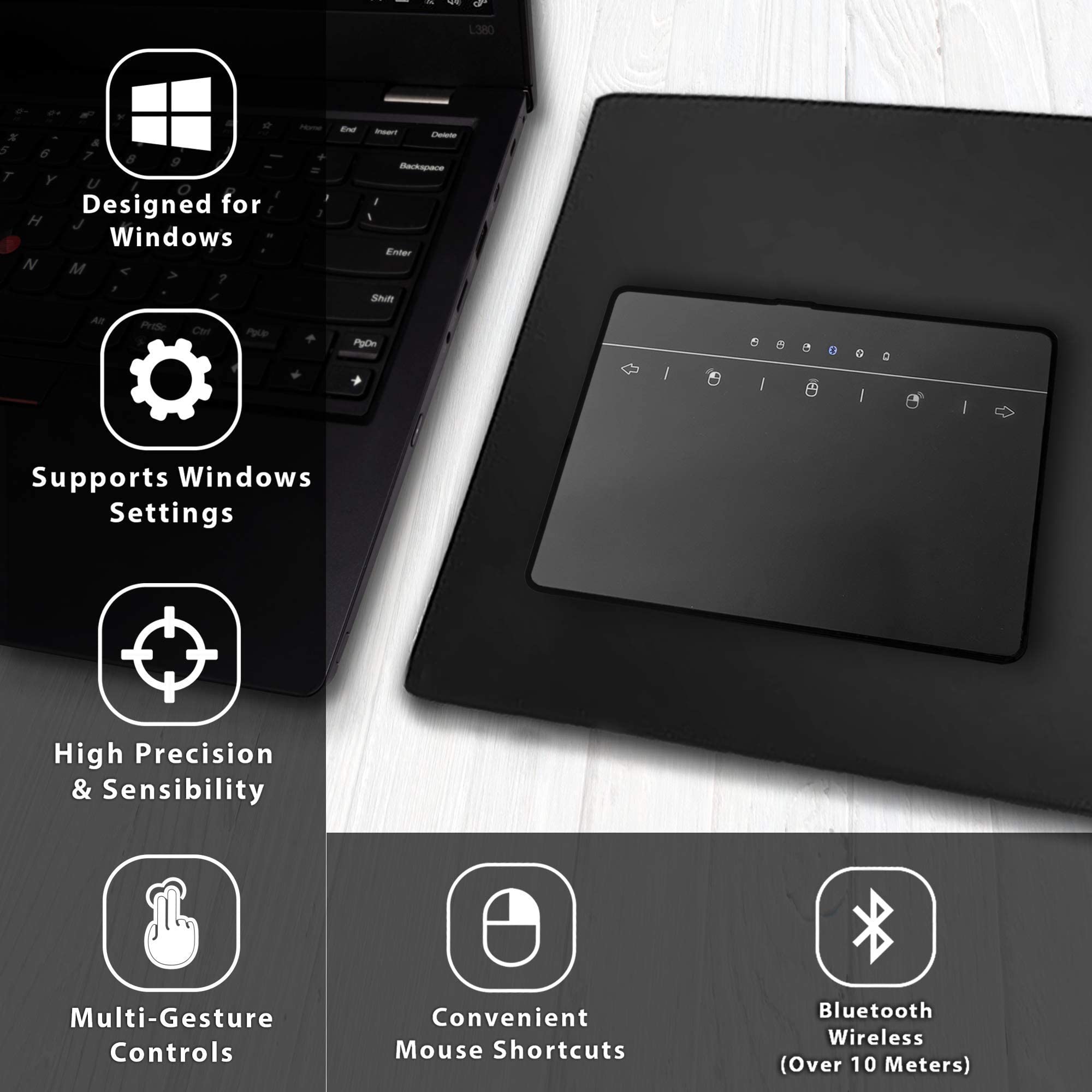 Mua KeyMecher Mano Wired+Wireless Trackpad, Compatible with Windows 10/ ...