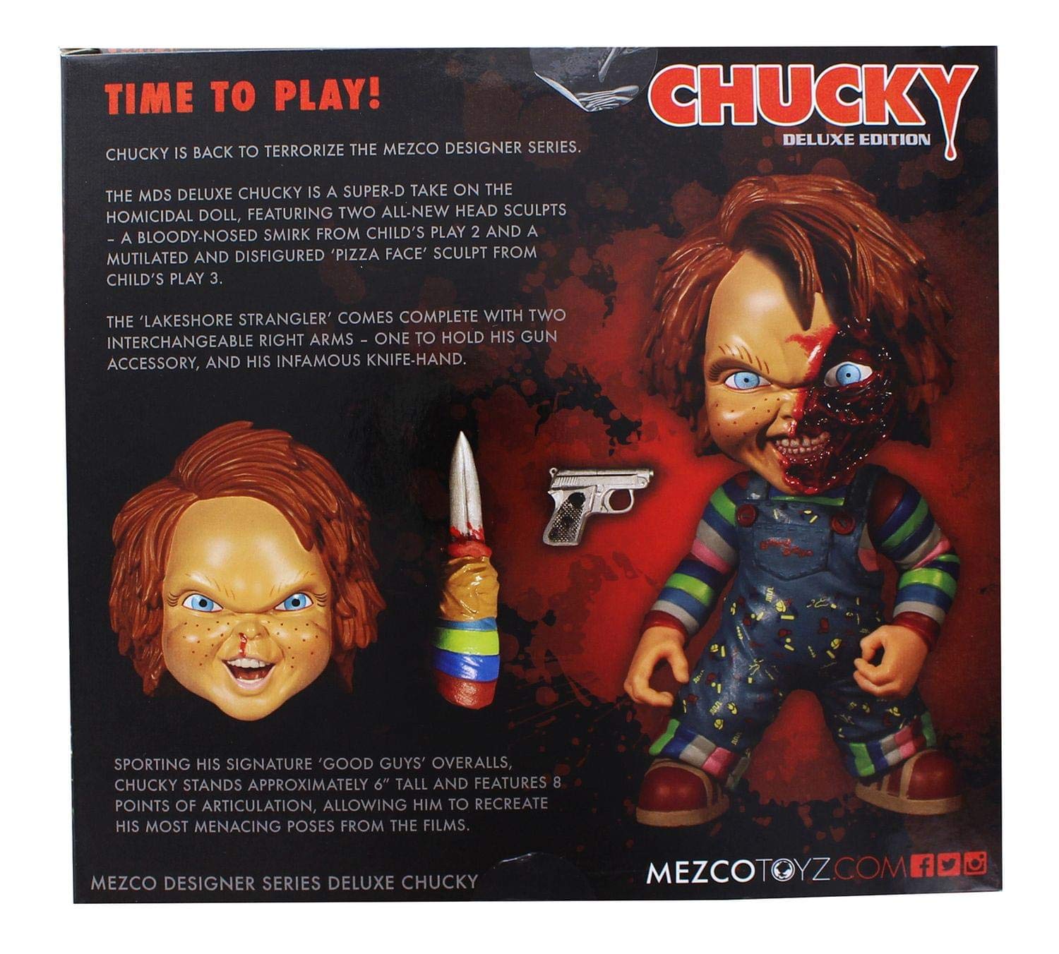 Mua Chucky Deluxe 6" Designer Series Plastic Figure in Gift Box ...