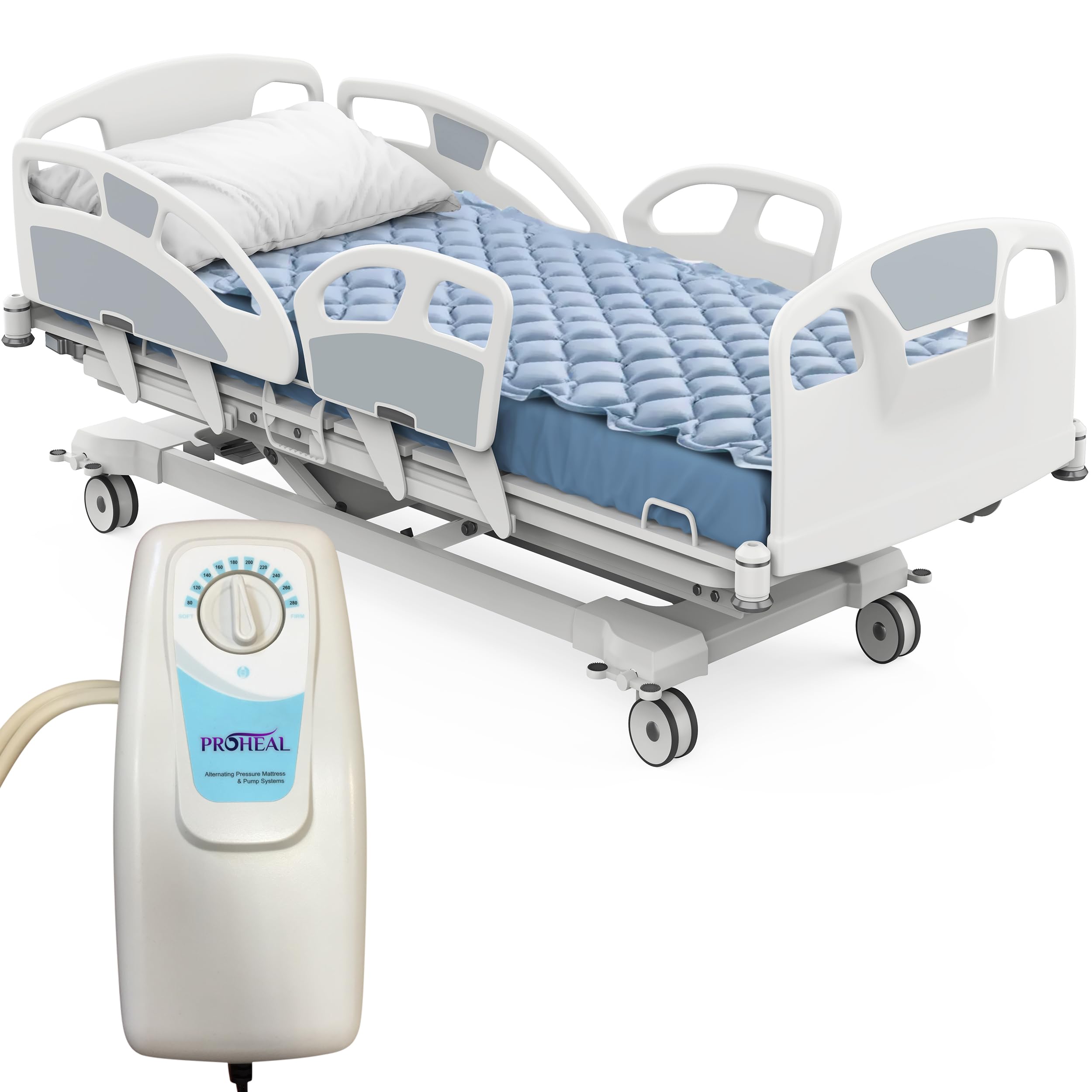 Alternating Air Pressure Mattress Topper - Hospital Bed Bubble Pad ...