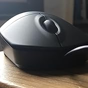 AmazonBasics 3-Button USB Wired Mouse Black