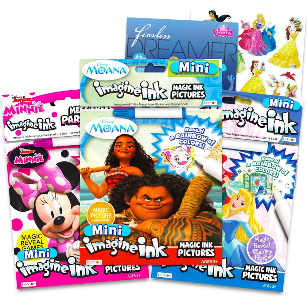 Mua Disney Princess Magic Ink Coloring Book Set - Bundle of 3 Imagine ...
