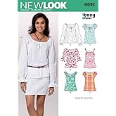 Amazon.com: Simplicity Pattern 1162 Misses' Blouse with Sleeve, Length ...
