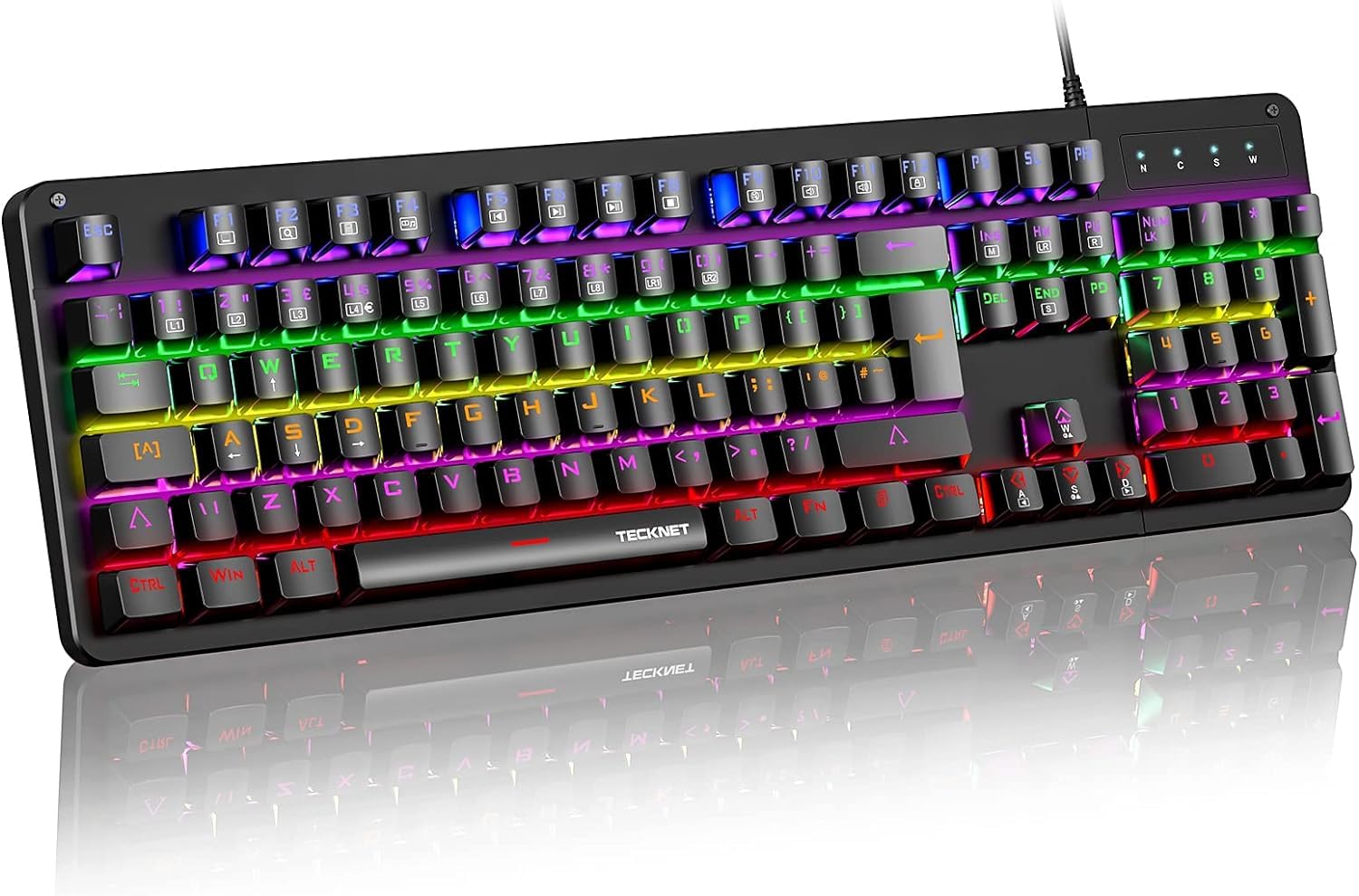 Mua TECKNET Mechanical Keyboard Full Anti-Ghosting Gaming Keyboard ...