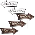 Amazon.com : Wedding Directional Road Sign Arrow Yard Sign With ...