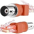Amazon.com: BERANMEY BNC to RJ45 Converter Adapter, 2 Pack BNC Female to RJ45 Male Ethernet ...