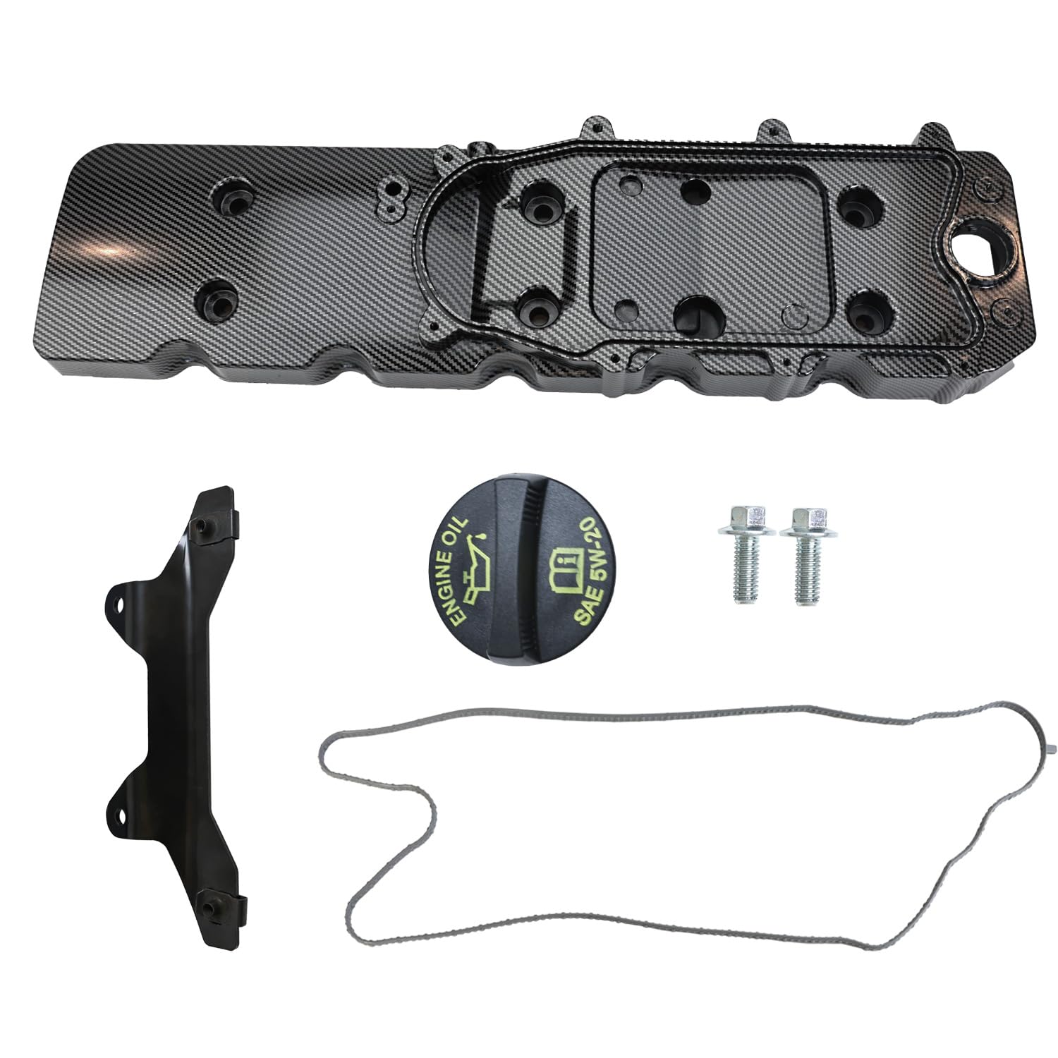 MITZONE Aluminum Engine Valve Cover with Gasket Bolts & PCV Valve and ...