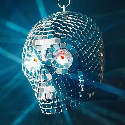 8-Inch Disco Mirror Ball with Skeleton Skull Design Kosovo | Ubuy