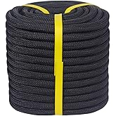 Double Braided Arborist Rope - 1/2 Inch x 100 Feet Polyester High ...