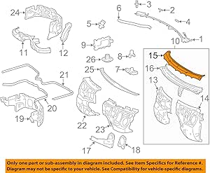 Amazon.com: Mercedes MERCEDES-BENZ OEM-Cowl Panel Windshield Wiper ...