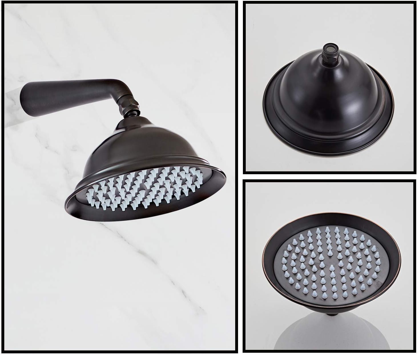 NEWRAIN Black Concealed Shower System, Advanced Air Injection ...