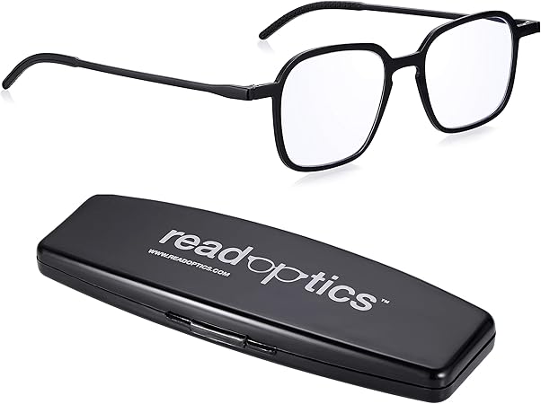 Ultra Thin Reading Glasses +2.5: Read Optics Square Frame Blue Blocking ...