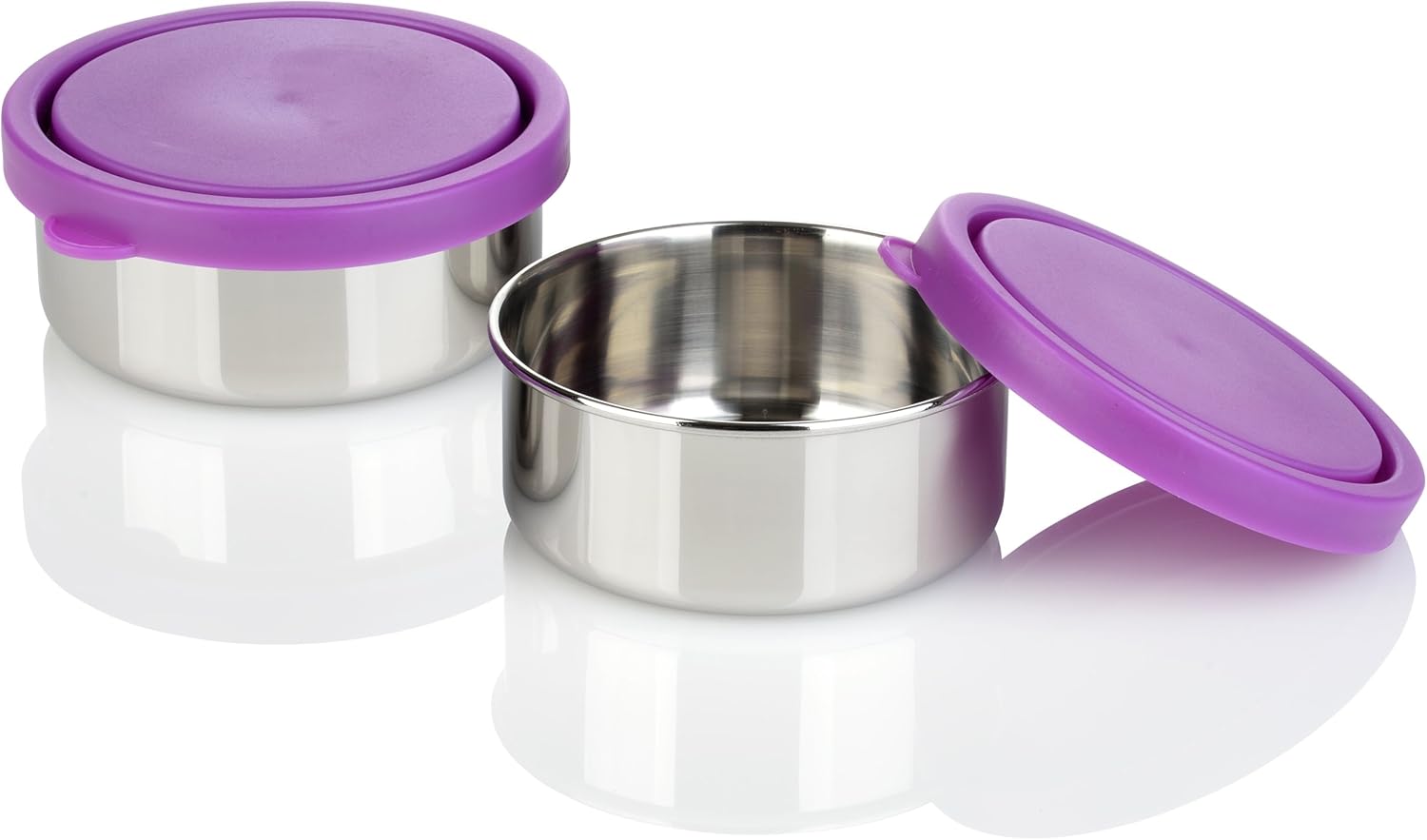 Amazon.com: MIRA Stainless Steel 2 Container Set - Small: Lunch Boxes ...