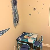 Amazon.com: Frozen Table & Chairs Set - Sparkle Like Magic Activity ...