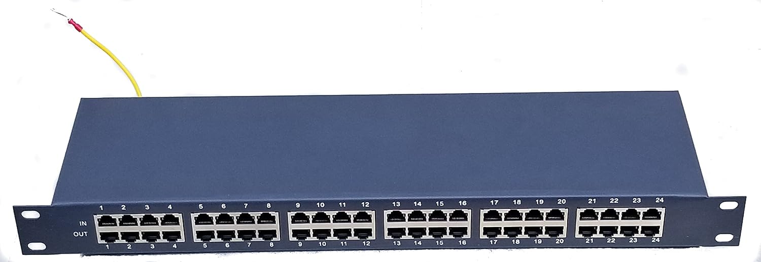 Amazon.com: 24 Channel POE Surge Protector for POE Hub in 1U Rack ...