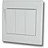 Retrotouch Simplicity 07020 Screwless White Light Switch 2-Way Two Gang ...