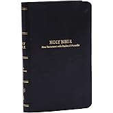 KJV Holy Bible: Pocket New Testament with Psalms and Proverbs, Black ...