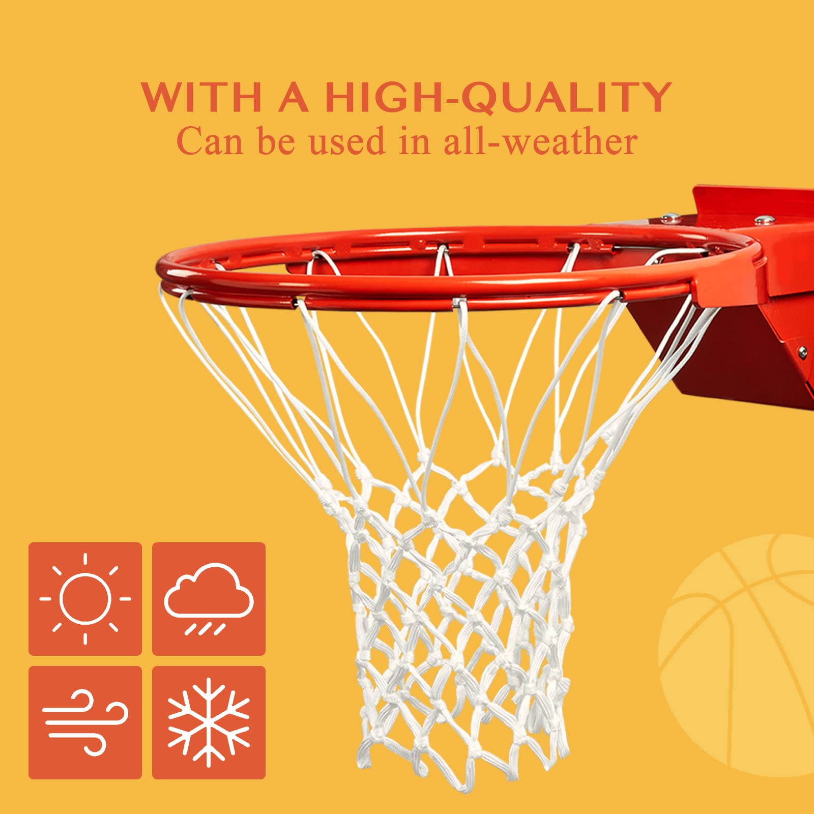 PROGOAL Breakaway Double Spring Basketball Rim, Heavy Duty Pro Slam ...