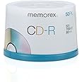 Amazon.com: Memorex 700MB/80-Minute 52x Data CD-R Media 50-Pack Spindle ...