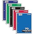 Amazon.com : Oxford Spiral Notebook, 1-Subject, College Ruled Paper, 70 ...