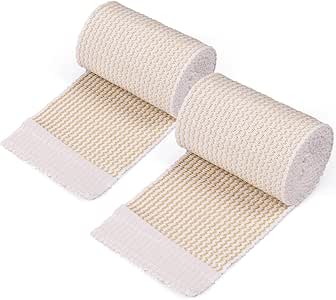 Amazon.com: Cotton Elastic Bandage Compression Wrap with Hook-and-Loop ...
