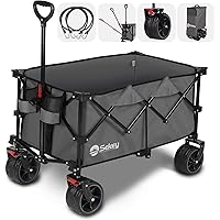 Amazon.com: Sekey Collapsible Foldable Extended Wagon with 440lbs ...