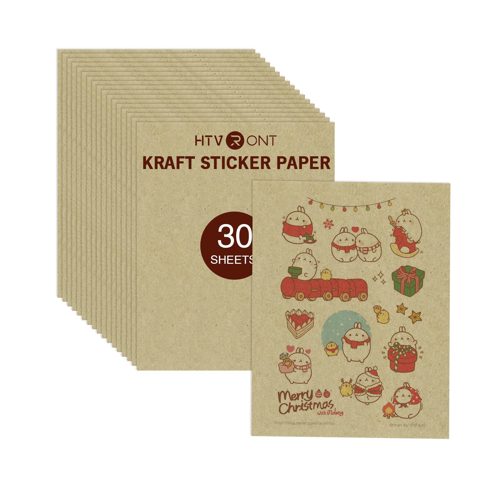 Mua HTVRONT Kraft Sticker Paper - 30 Sheets Kraft Paper Sheets for ...