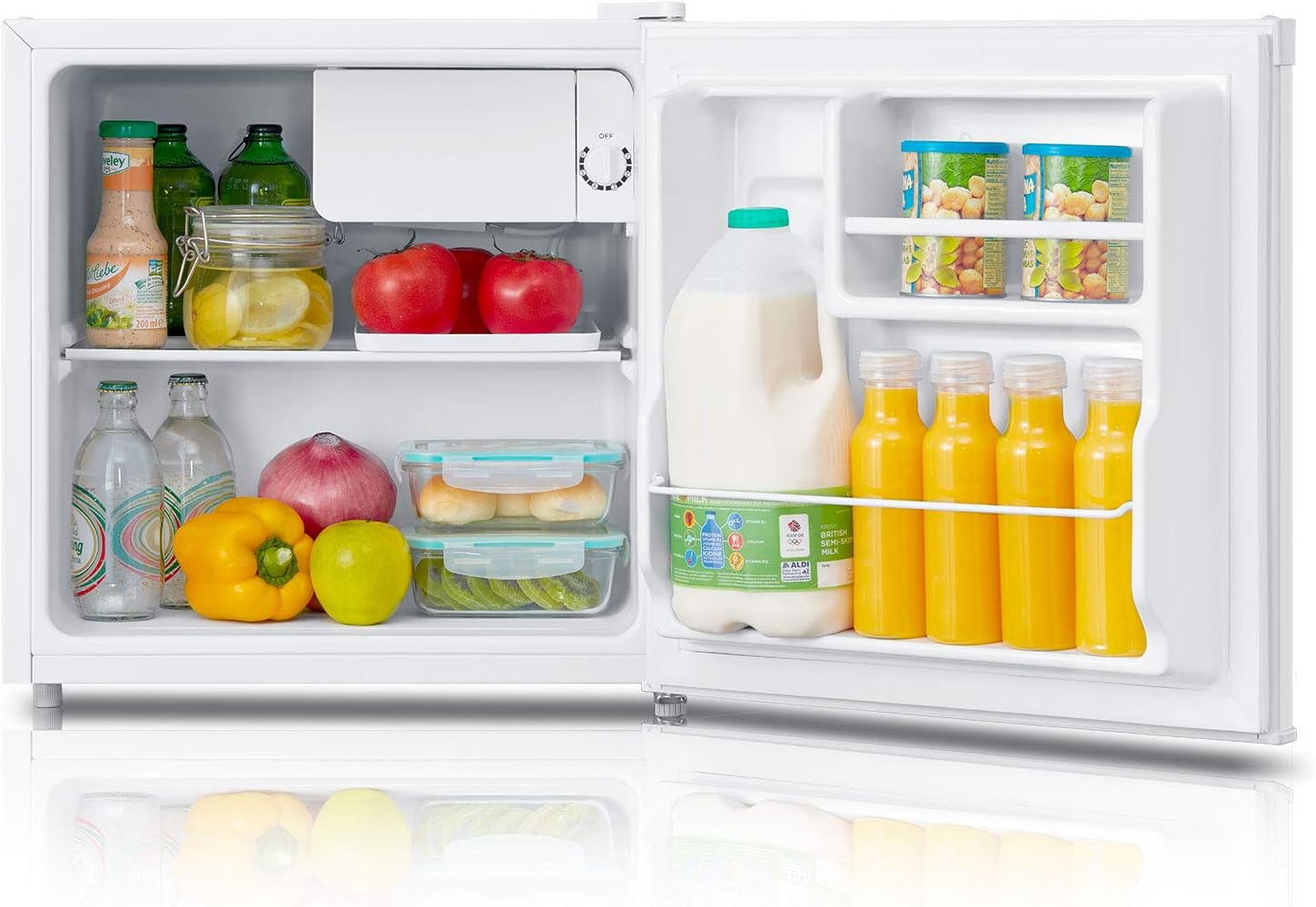 COMFEE’ 43 Litre Mini Fridge RCD67WH1(E) Table Top Fridge with ...