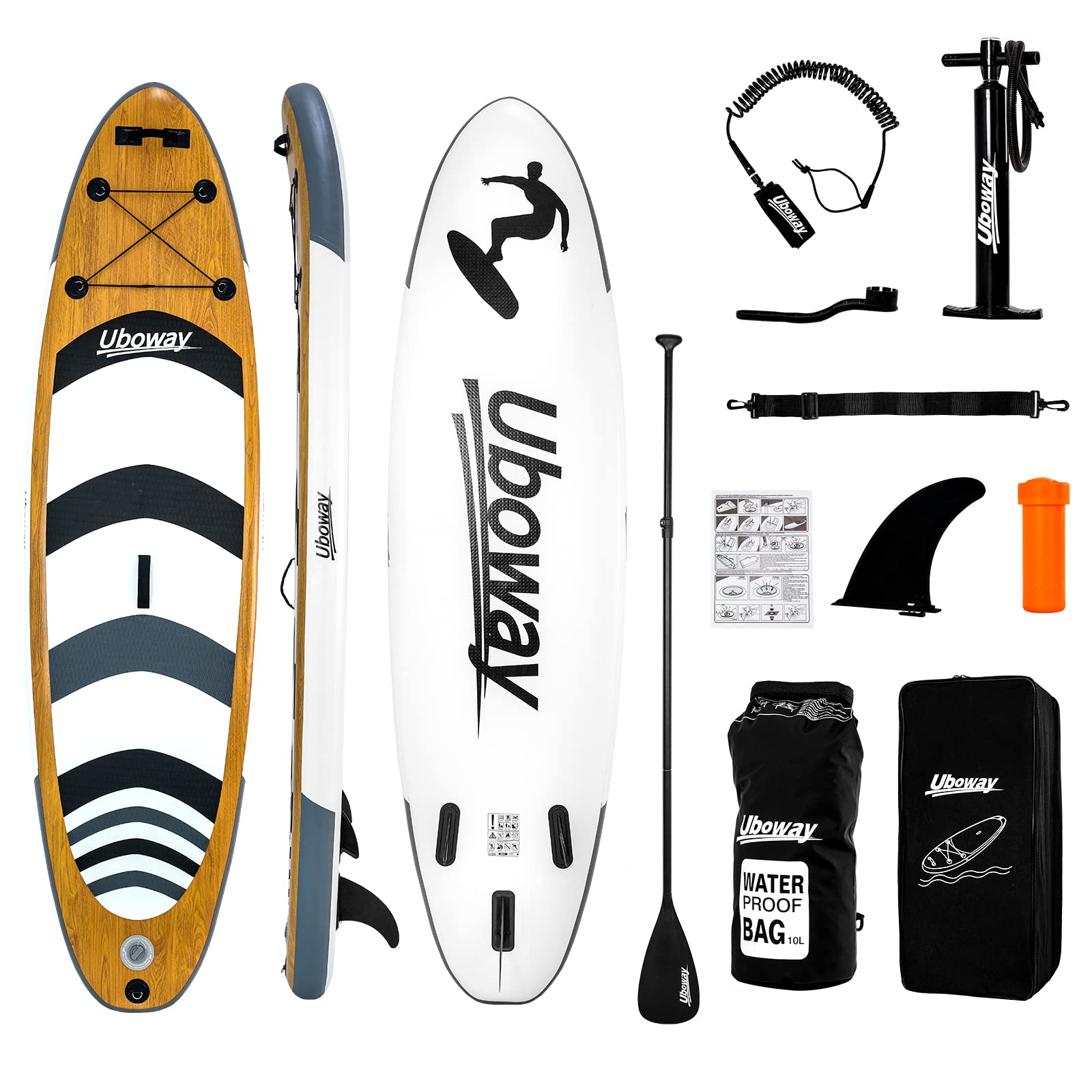Inflatable Stand Up Paddle Board: Uboway Inflatable Kayak Paddle Board ...