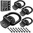 Amazon.com: Eapele 1/2" D Rings Tie Down Anchors,Heavy Duty Steel Breaking Strength 12000 lbs ...