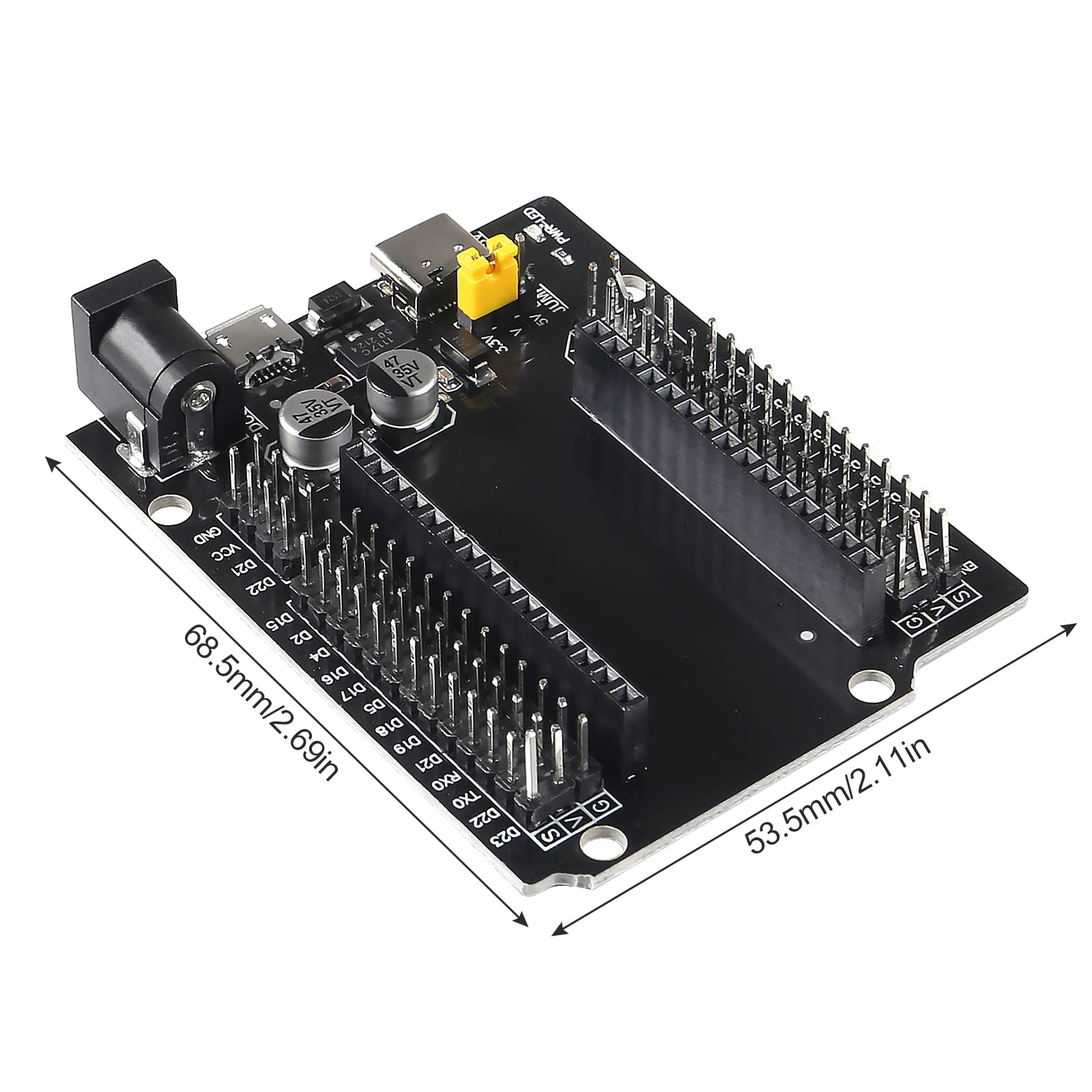 Mua DORHEA 5Pcs ESP32 Development Board GPIO Breakout Board 30Pin Type-C Micro USB Dual ...