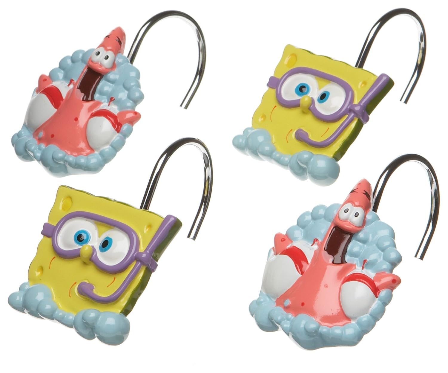 SpongeBob Squarepants Shower Curtain Hooks: Amazon.co.uk: Toys & Games