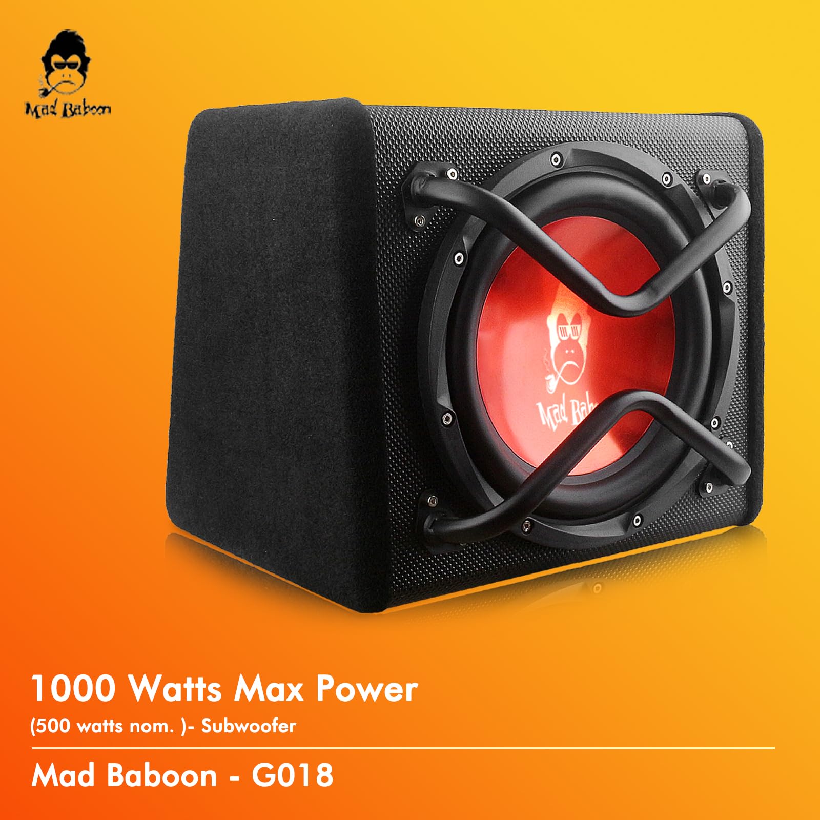 Mua 1000W Smart 10 inch Powered Subwoofer Car, Includes Loaded ...