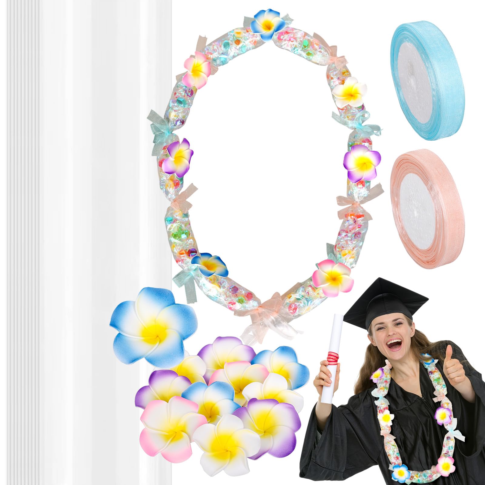 FYSUIMU 24 Sets Graduation Candy Lei Making Kit 2025 Graduation ...