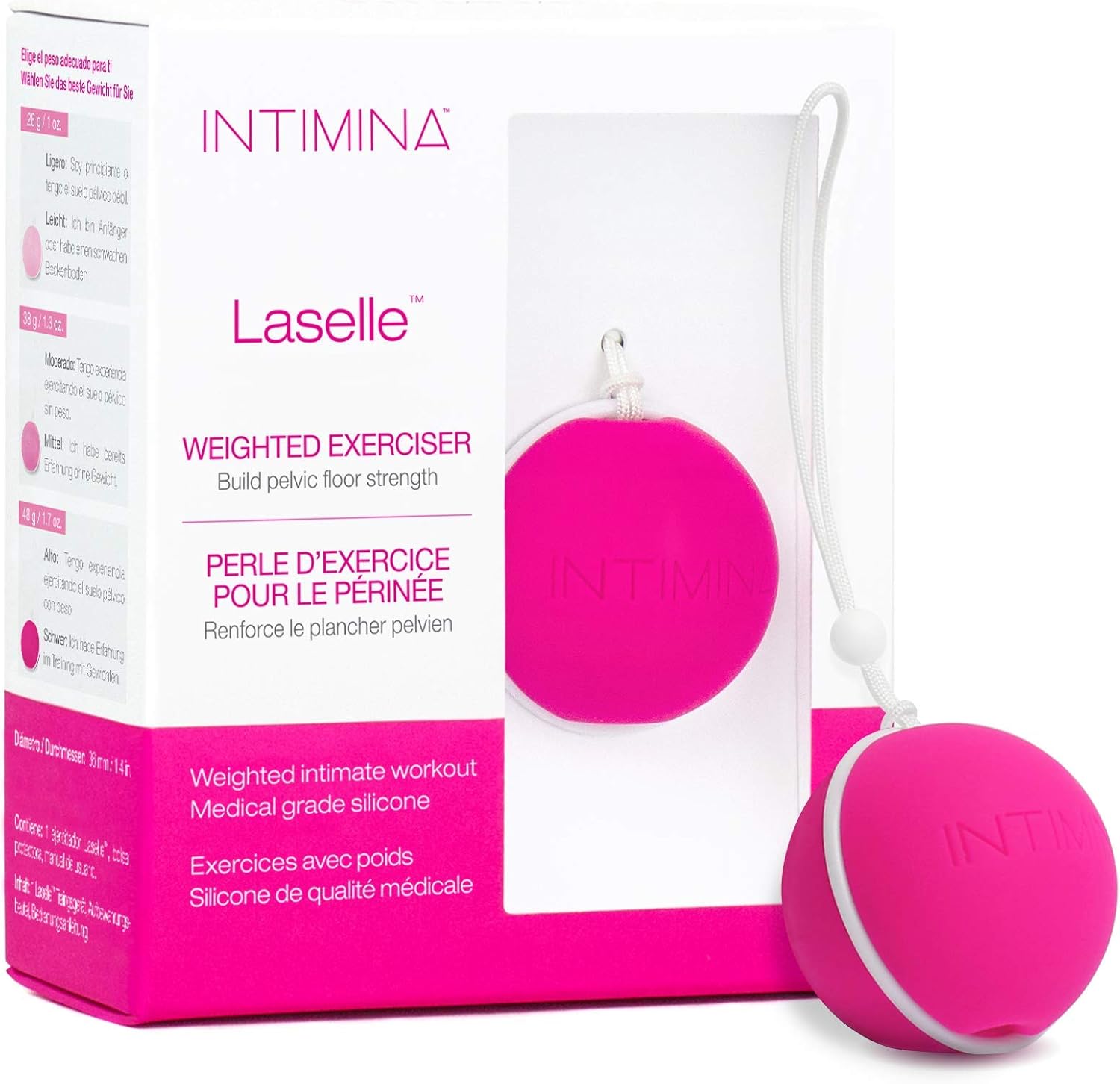 LELO Intimina Laselle Exerciser Advanced Weighted Ball for Experts ...