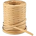 Amazon.com: 656 Feet Natural Raffia Paper Ribbon Twine Strings,1/4 Inch ...