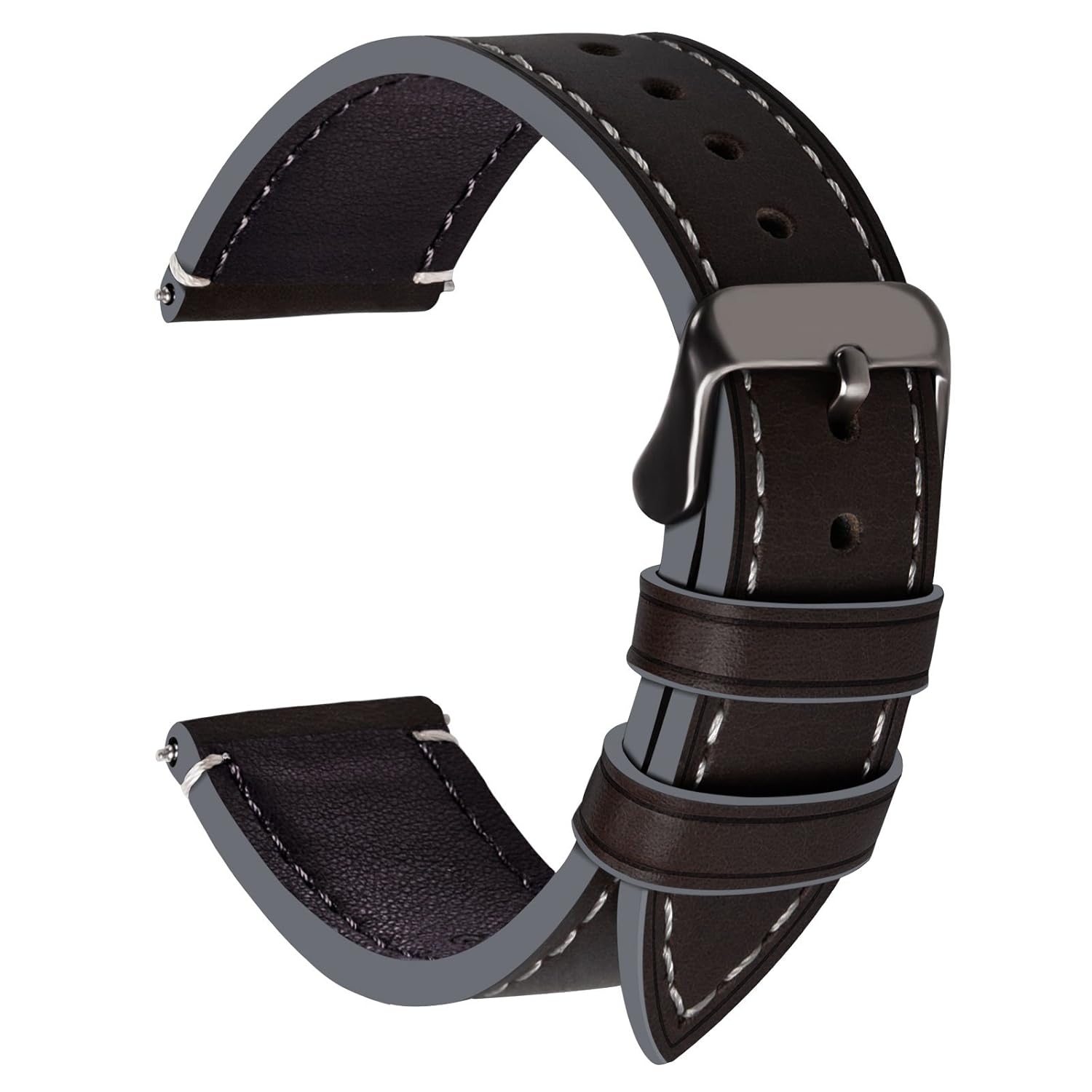 Fullmosa 22mm Uhrenarmband Leder in 6 Farben,Wax Series: Amazon.de ...