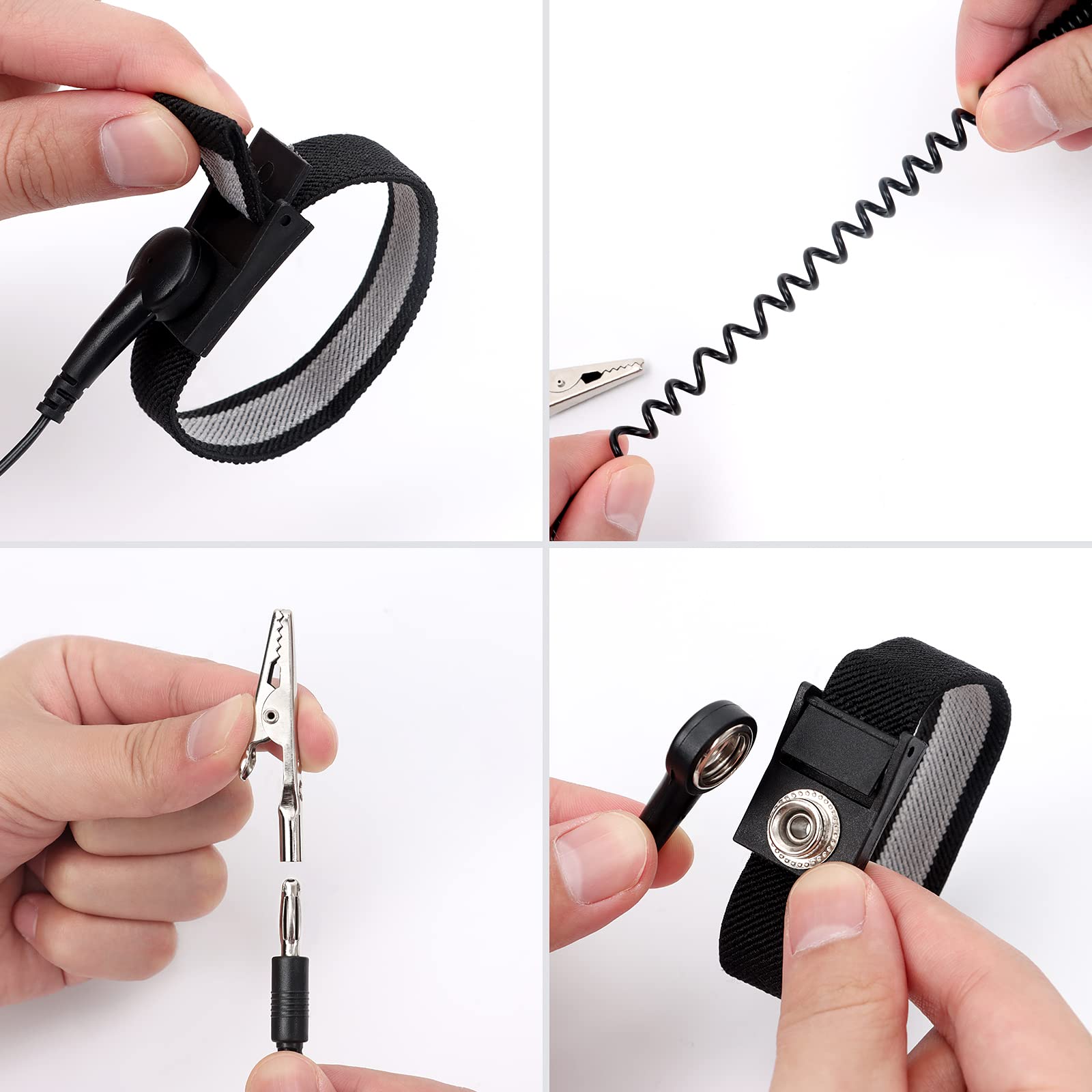 Mua STREBITO Anti Static Wrist Strap, 11" Antistatic Wrist Band ...