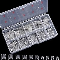 Amazon.com: Fake Nails 500Pcs Square Nail Tips Half Cover French ...