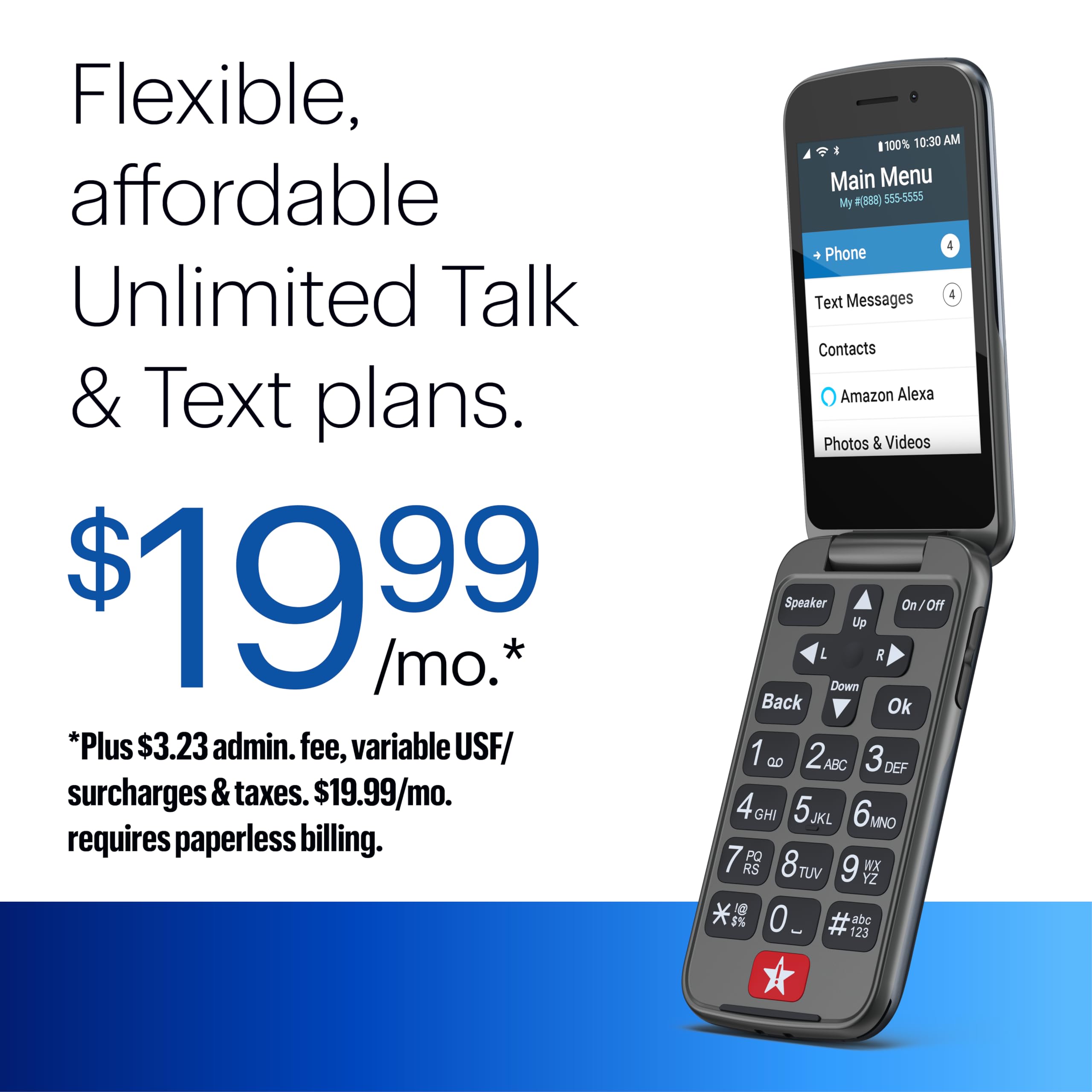 Mua LIVELY Jitterbug Flip2 - Flip Cell Phone for Seniors - Not Compatible with Other Wireless ...