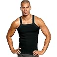 John Son Super Heavy Weight Square Cut Tank Top - 2 Pack (Large, Black ...