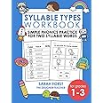 Amazon.com: Syllable Types Workbook: Simple Phonics Practice for Two ...