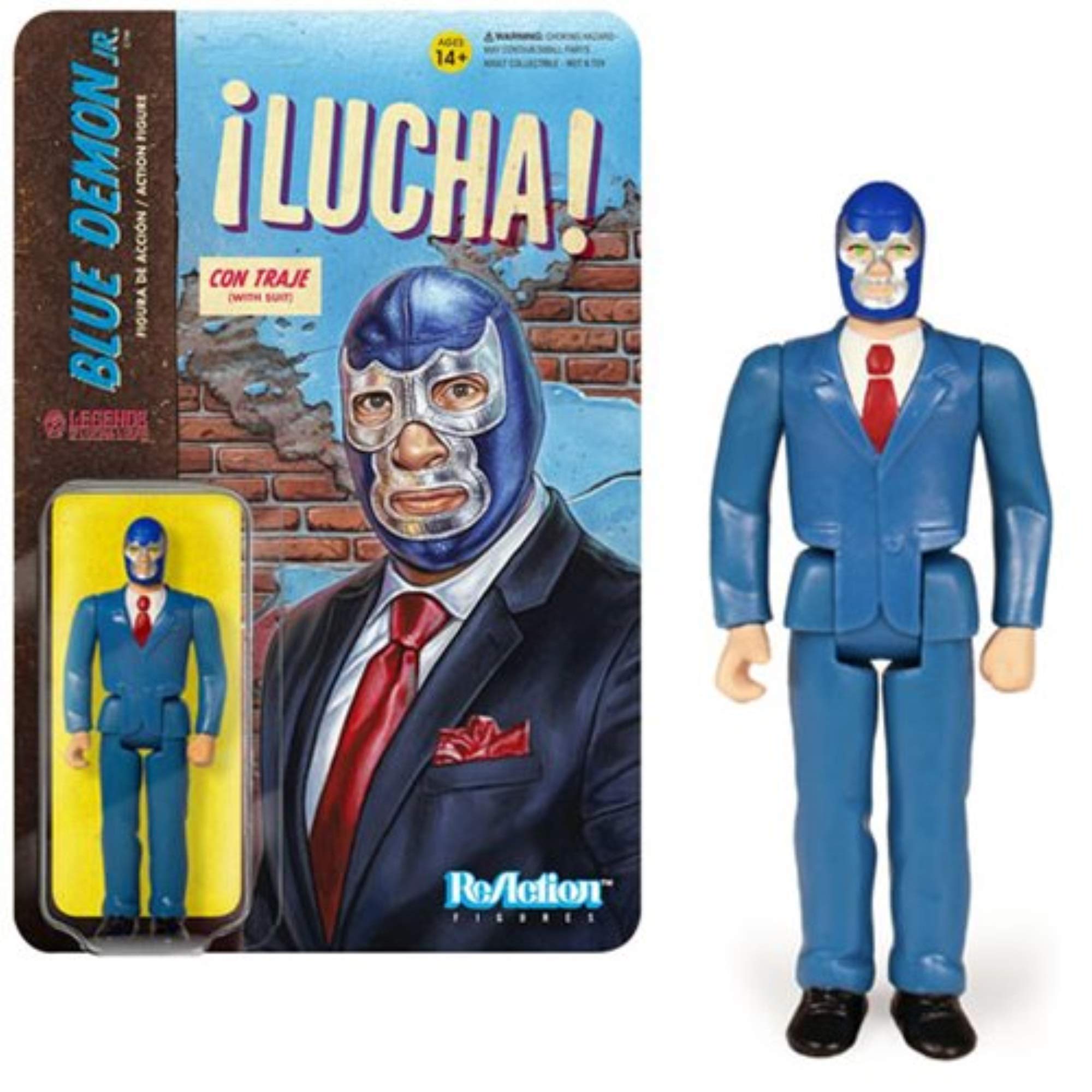 Legends of Lucha Libre Blue Demon Jr in Suit Reaction Figure for sale ...