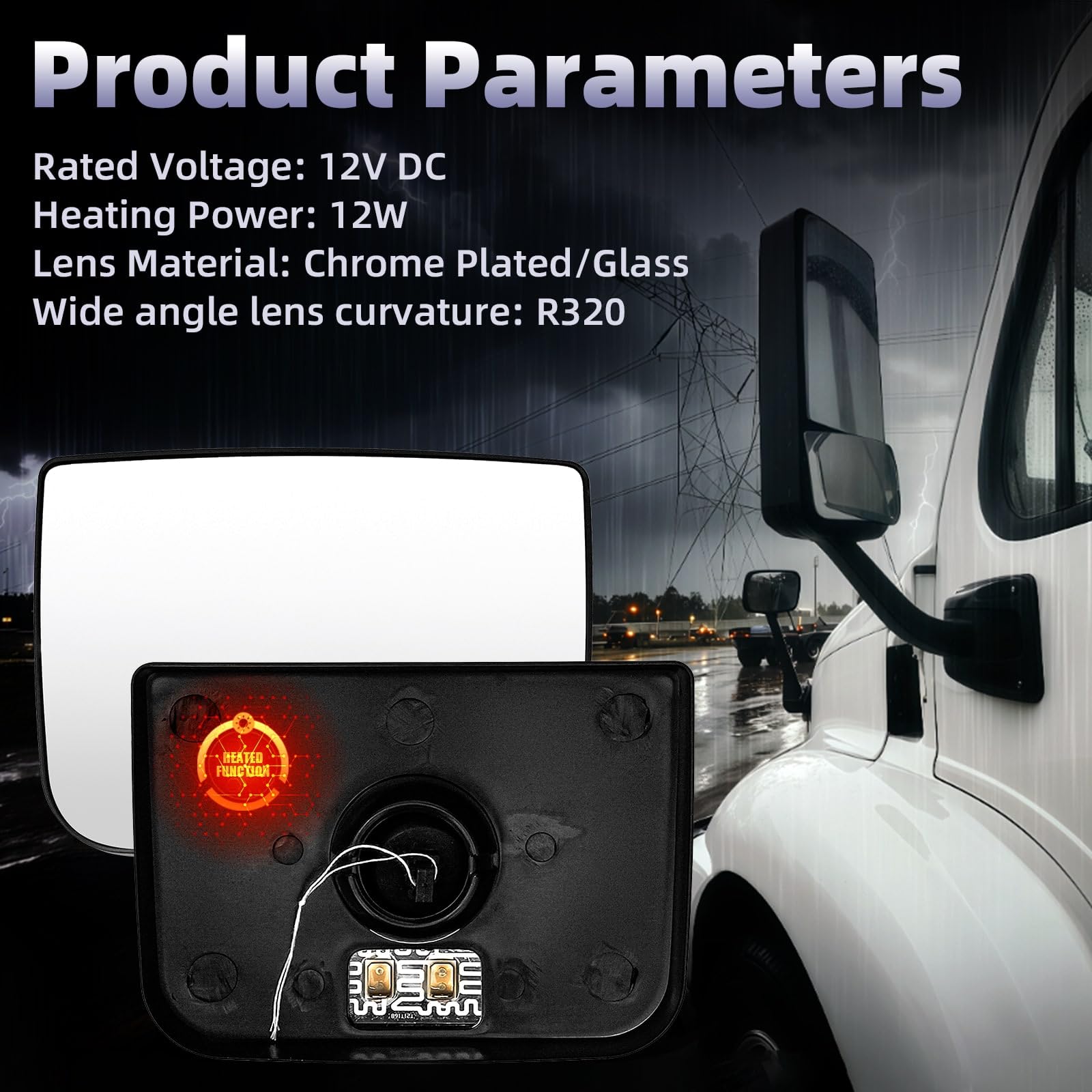Mua Lower Mirror Glass Heated for Freightliner Cascadia 2008-2017 ...