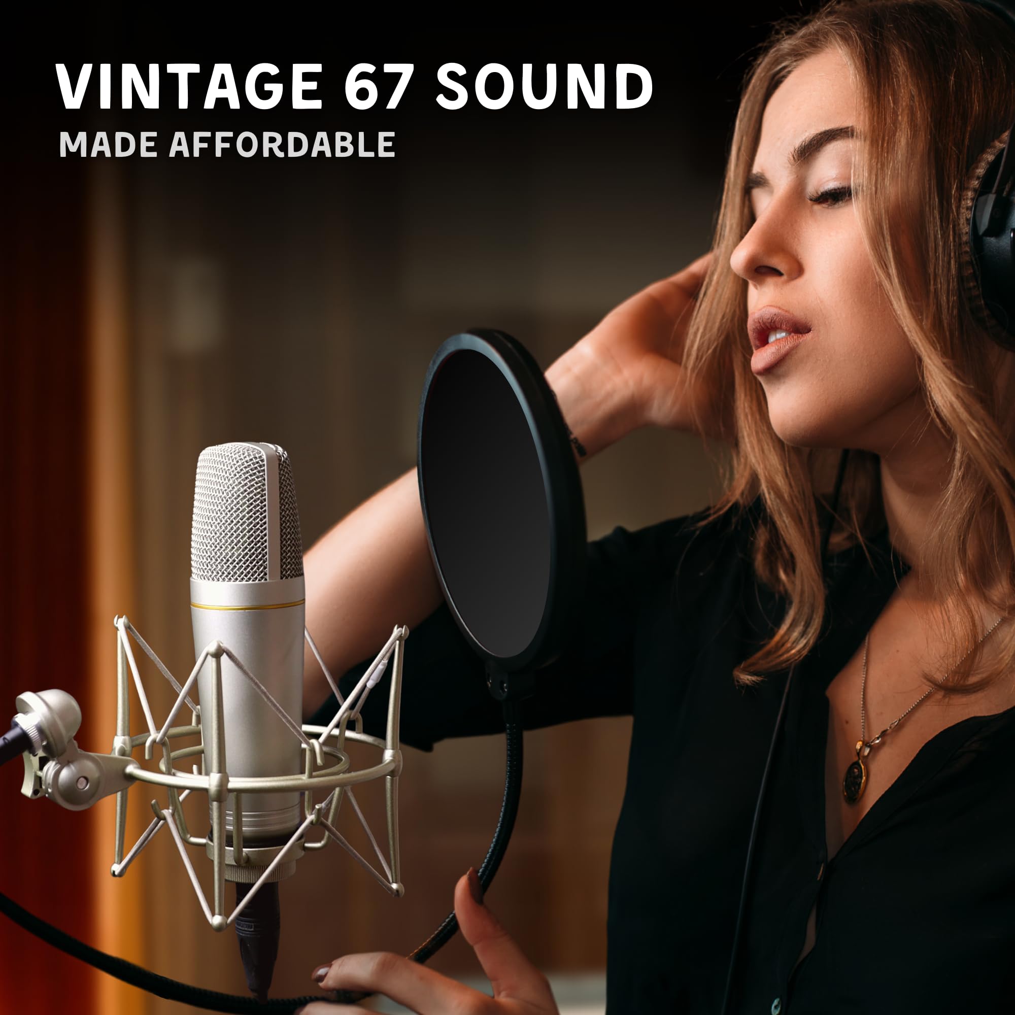 Mua MA-67 Studio Condenser Microphone, 34mm Gold Large Diaphragm ...