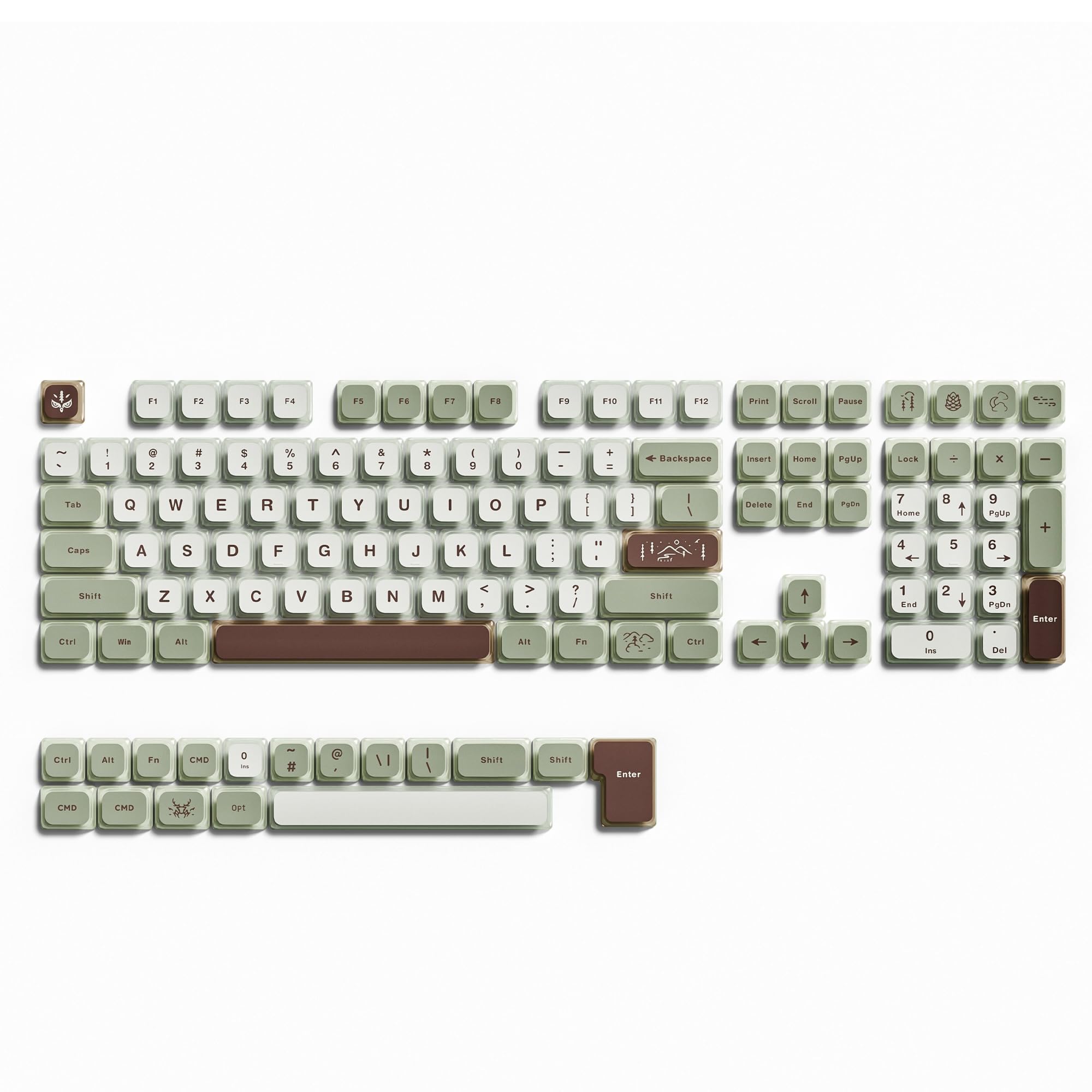 Mua dagaladoo PBT Key cap125 Keys,Low Profile Misty keycaps,Pudding ...