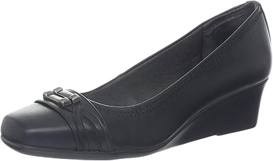 Amazon.com | LifeStride Women's Gratitude, Black Smooth, 5 M US | Pumps
