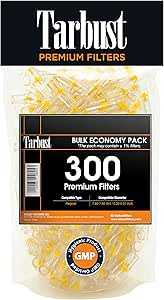 Tarbust Disposable Cigarette Filters, Bulk Economy Pack, 300 Per Pack ...