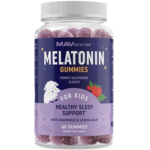 Melatonin Gummies for Kids | 0.5mg Per Gummy | Gentle Rest Support for ...