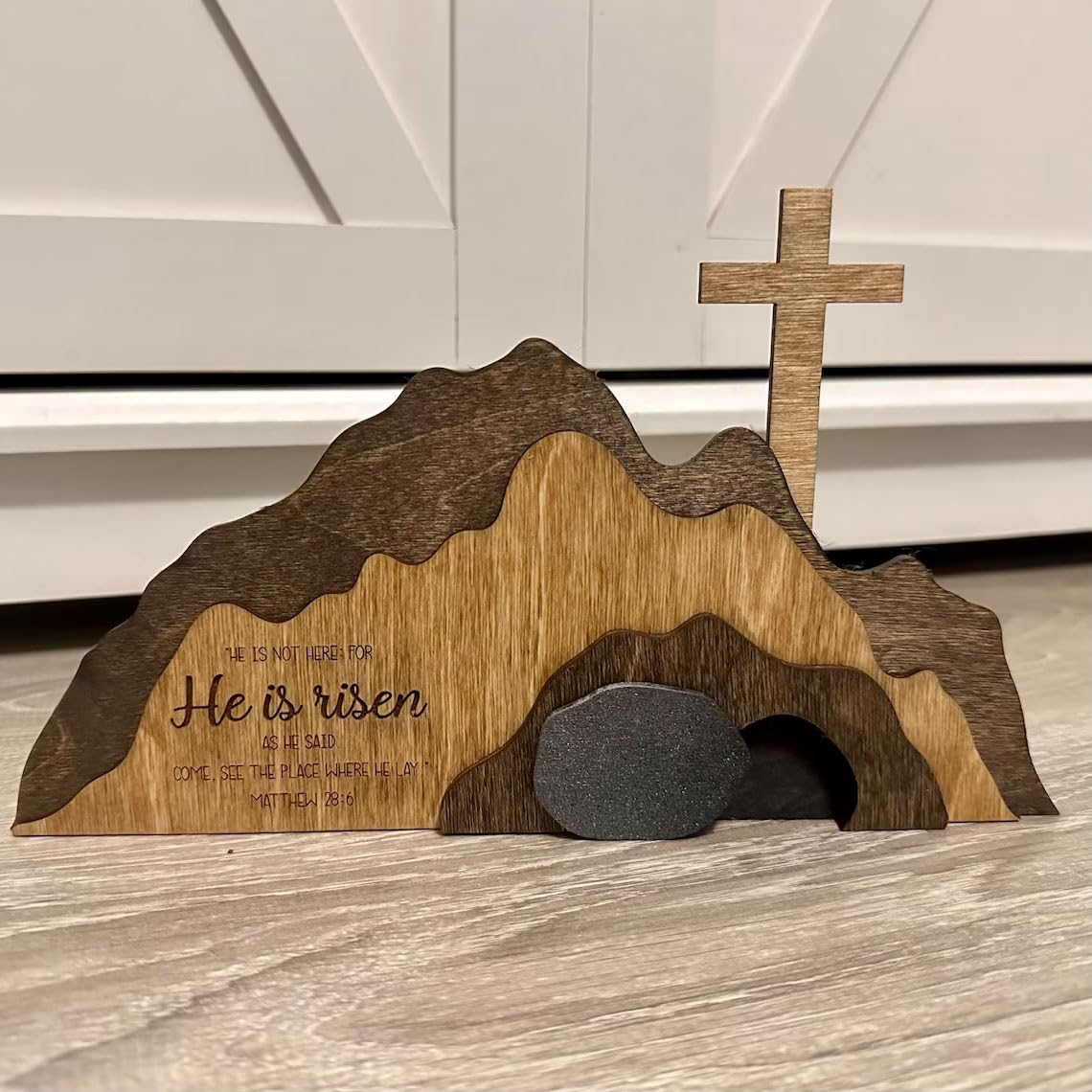 2025 New Empty Tomb Easter Decor Easter Resurrection Scene and Cross ...